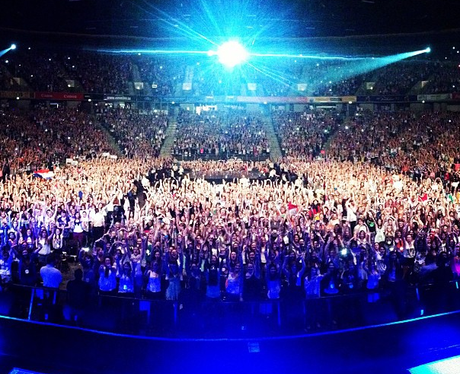 View Of Concert Crowd From Stage